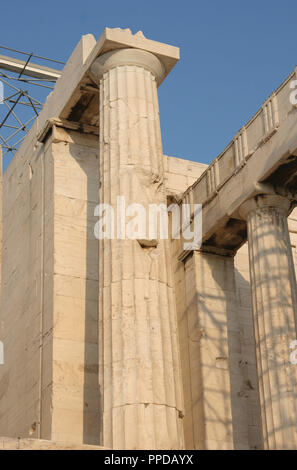 Greek Art. The Propylaea. In 437 BC Mnesicles started building the ...