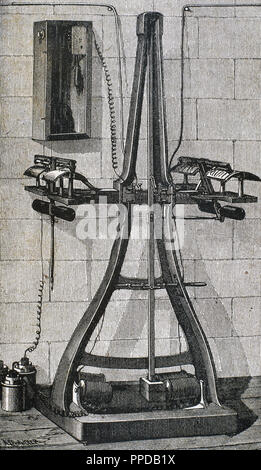 Giovanni Caselli (1815-1891). Pantelegraph patented in 1861 for sending ...