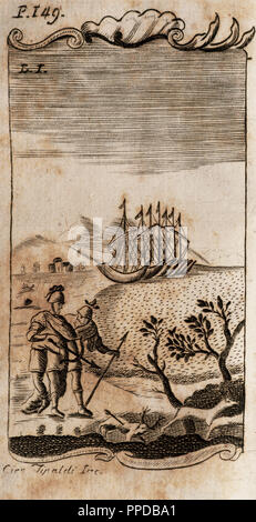 Virgil (70-19 B.C.). Ancient Roman poet. The Aeneid. Miniature. 15th ...