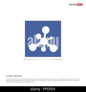 Atom Icon - Blue photo Frame Stock Vector Image & Art - Alamy