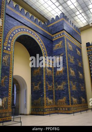 Ishtar Gate. The eight gate of the inner wall of Babylon. Built in 575 ...
