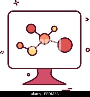 lcd screen molecules icon vector Stock Vector Image & Art - Alamy