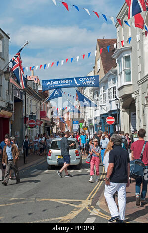 Cowes town sign Stock Photo - Alamy