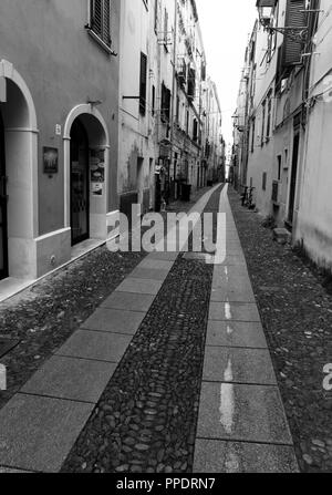 Lane in Alghero,Sardinia Stock Photo - Alamy