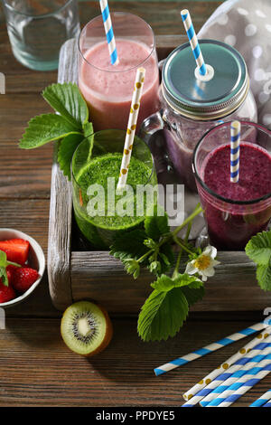 Summer smoothies in box Stock Photo - Alamy