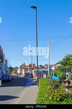 A view of the main A149 coast road passing through the North Norfolk ...