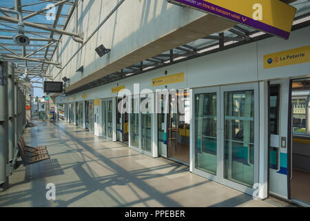 Rennes, VAL-Metro, Station Pontchaillou Stock Photo - Alamy
