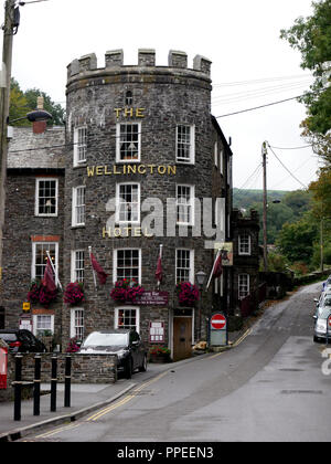 The Wellington Hotel, Boscastle, Cornwall, uk Stock Photo - Alamy