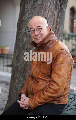 Alexander Duda, german actor, pictured in front of Cafe Mariandl ...