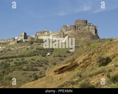Syria. Baniyas. Margat castle, also known as Marqab from the Arabic ...