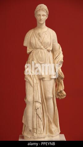 Statue Diadumenos in the Archaeological Museum Delos, Cyclades, Island ...