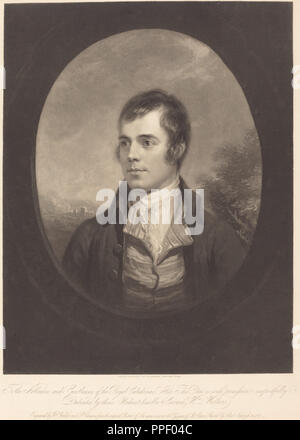 Portrait of Robert Burns by Alexander Nasmyth dated 1821 Stock Photo ...
