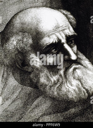 Empedocles. Portrait of the ancient Greek philosopher Empedocles of ...