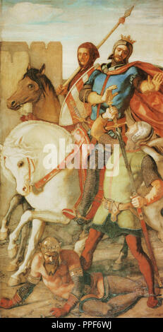 Dyce William - King Arthur Unhorsed Spared by Sir Launcelot - British ...