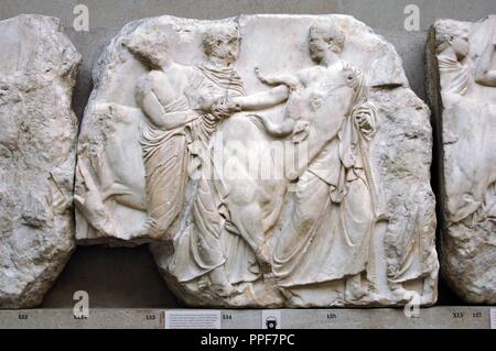 Parthenon. East side. 447-432BC. Greek Classical period. Frieze. The ...