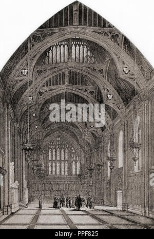 Interior of The Great Hall, The Guildhall, City of London GB UK Stock ...