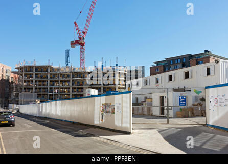 Construction building site entrance gate fence and health and safety ...