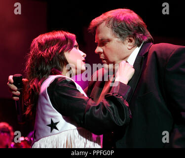 Meat Loaf and Aspen Miller perform in concert at the Mizner Park ...