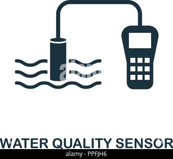 Water Sensor icon. Monochrome style design from sensors collection. UX ...