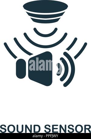 Sound Sensor icon from sensors icons collection. Creative two colors design symbol sound sensor ...
