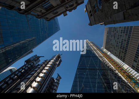 Perspective of architectural styles. St Andrew Undercroft Church tower ...