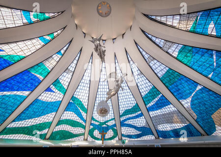 Angels of Brasilia Cathedral ceiling - Brasilia, Brazil Stock Photo - Alamy