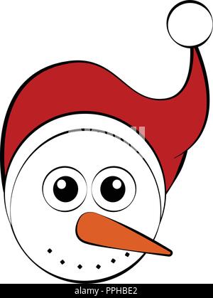 Cute snowman christmas avatar Vector Stock Vector Image & Art - Alamy