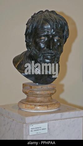SENECA - BUSTO EN BRONCE DE LA VILLA DEI PISONI DE HERCULANO - COPIA DE ...