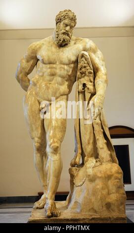 Naples. Italy. The Farnese Hercules, Naples National Archaeological ...
