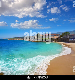 Llanes El Sablon beach in Asturias of Spain Stock Photo - Alamy