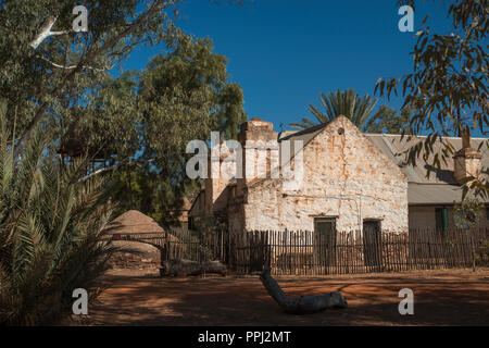 Old buildings of the Aboriginal mission in Hermannsburg, NT, Australia ...
