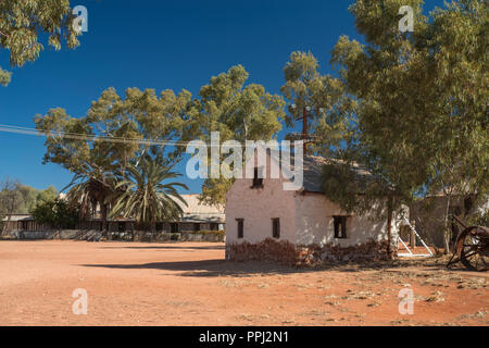 Old buildings of the Aboriginal mission in Hermannsburg, NT, Australia ...