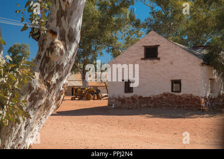 Old buildings of the Aboriginal mission in Hermannsburg, NT, Australia ...