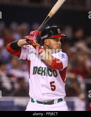 Brandon Laird de Mexico, durante el partido de Mexico vs Italia,Clásico ...