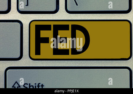 Handwriting text Fed. Concept meaning A federal agent and official ...