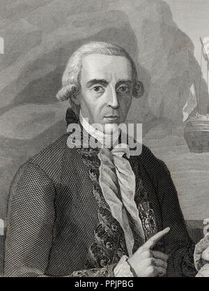 Antonio de Ulloa (1716-1795). Spanish general, explorer, astronomer ...