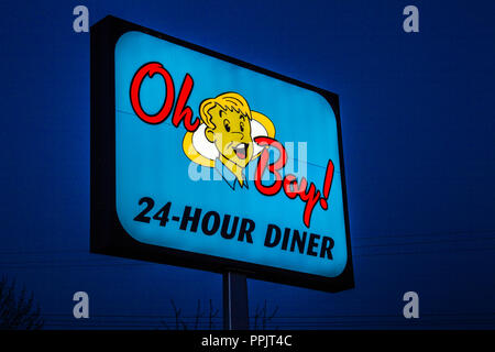 Oh Boy! Diner Groton, Connecticut, USA Stock Photo - Alamy