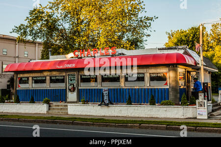 Charlie's Diner West Springfield, Massachusetts, USA Stock Photo - Alamy