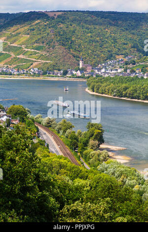 The Rhine Gorge Stock Photo - Alamy