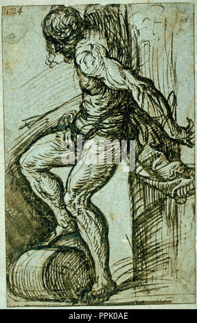 St Sebastian, Saint Sebastian, tied to a stake, pierced with arrows ...