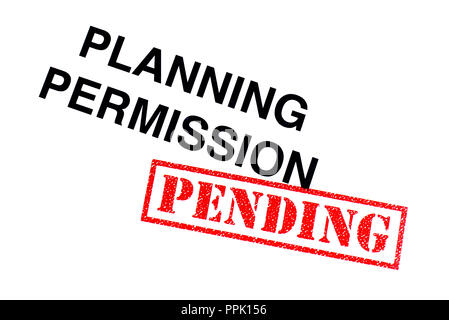 Planning Permission heading stamped with a red APPROVED rubber stamp ...