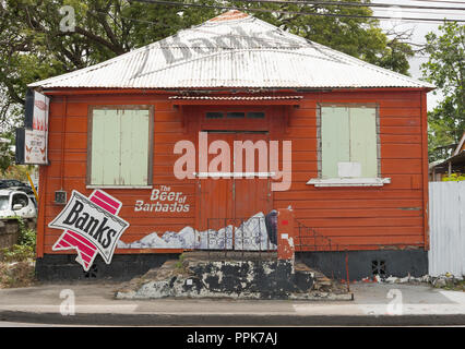 Old building, Bay Street, Bridgetown, Barbados Stock Photo - Alamy