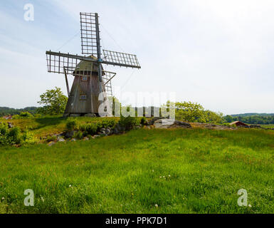 The windmill on the hill Stock Photo - Alamy