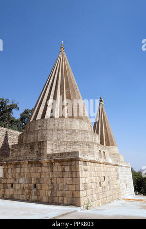 Yezidi Temple, holiest shrine of the yezidis in Lalish, Northern Iraq ...
