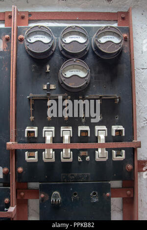 Old electrical meters and controls Stock Photo - Alamy