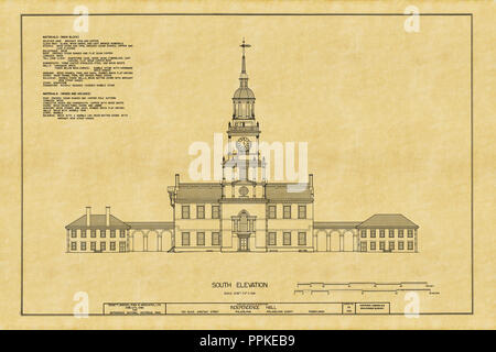 vintage architectural blueprints Stock Photo - Alamy