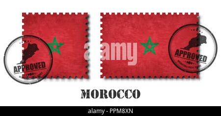 Morocco Map. Moroccan Country Map. Black and White National Nation ...