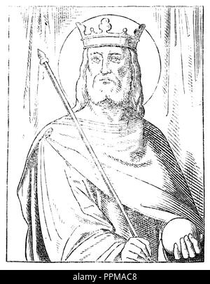 Guntram I (532 AD - 592 AD), Frankish king of the Merovingian family ...