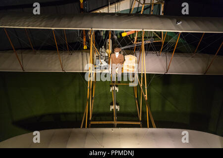 Replica of the 1903 Wright Flyer on display at The Henry Ford museum ...