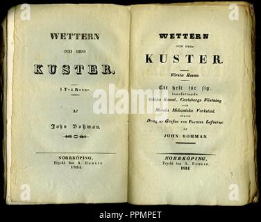 'Wettern och dess kuster' by Bohman, published in 1834, is a historical ...